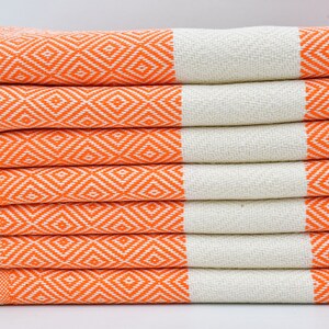 Hand Towel,orange Towel,cotton Towel,wholesale Towel,turkish Towel,17 ...