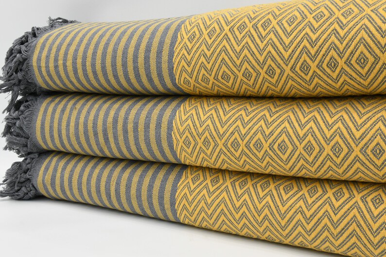 Turkish ThrowYellow ThrowAztec BlanketKing | Etsy