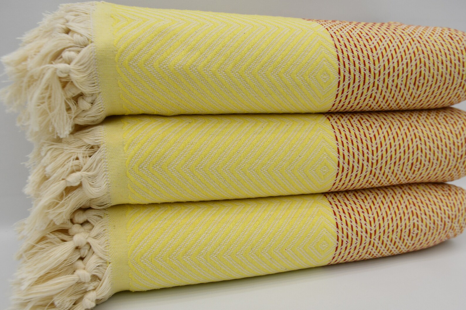 Turkish Blanketyellow and Red Blanketthrow Towelturkish - Etsy