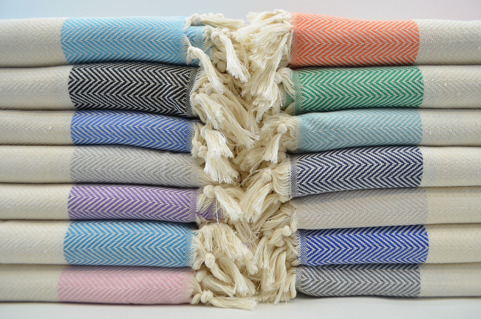Turkish Blanket,gray Blanket,herringbone Blanket,zigzag Throw,beach ...