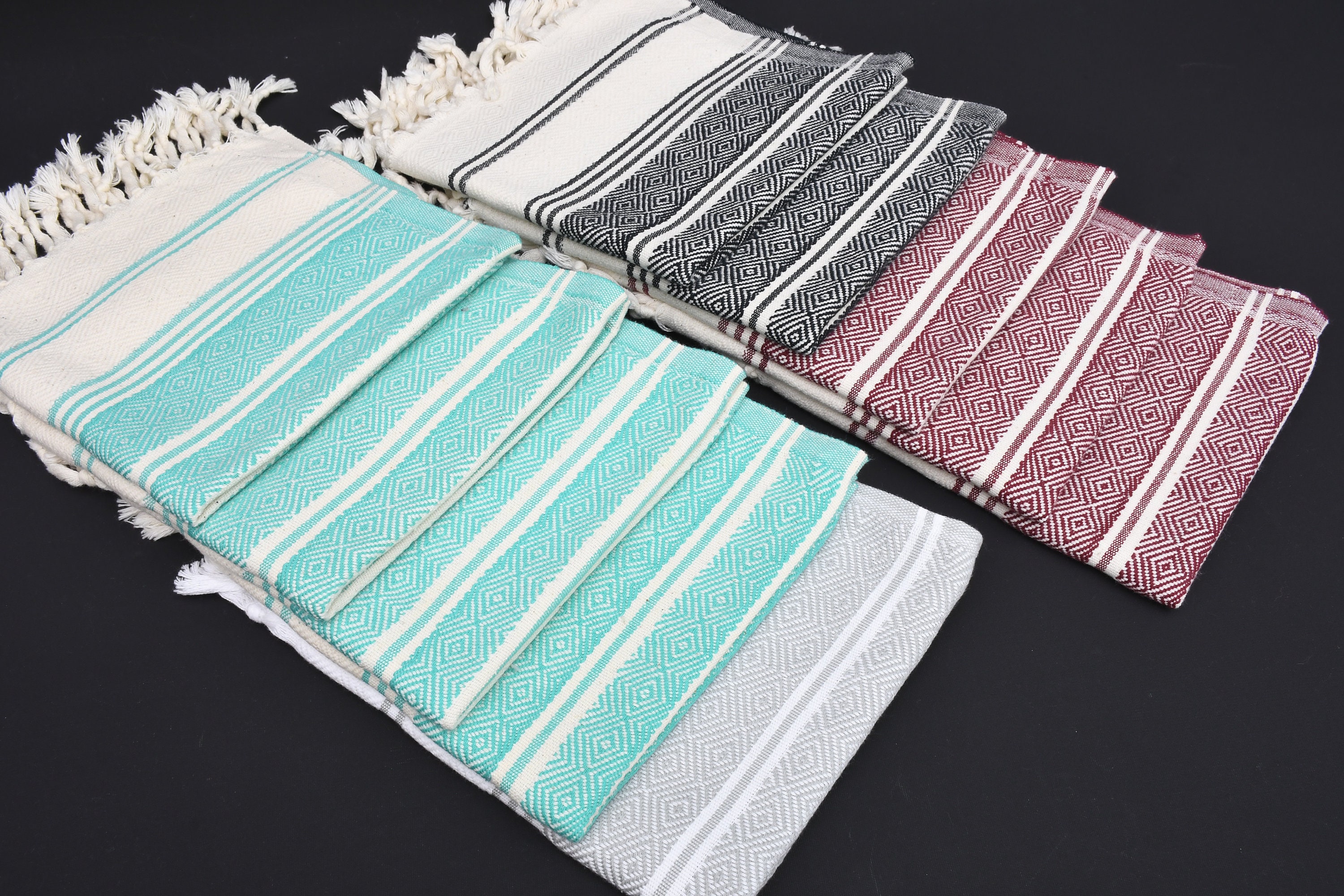 Personalized Gifts, Set of 10 Pieces, Turkish Hand Towel, 18"x44", Face ...