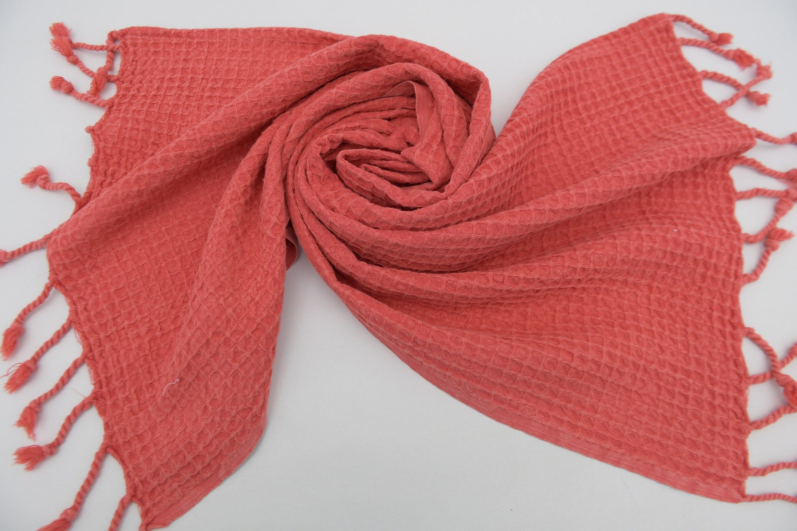 Stone Washed Hand Towelred Waffle Hand Toweldish | Etsy