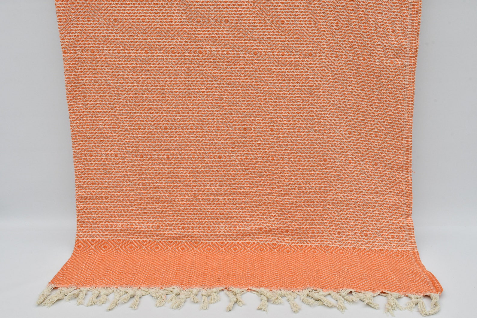 Orange Blanketturkish Bedspreadturkish Throwdiamond Design - Etsy