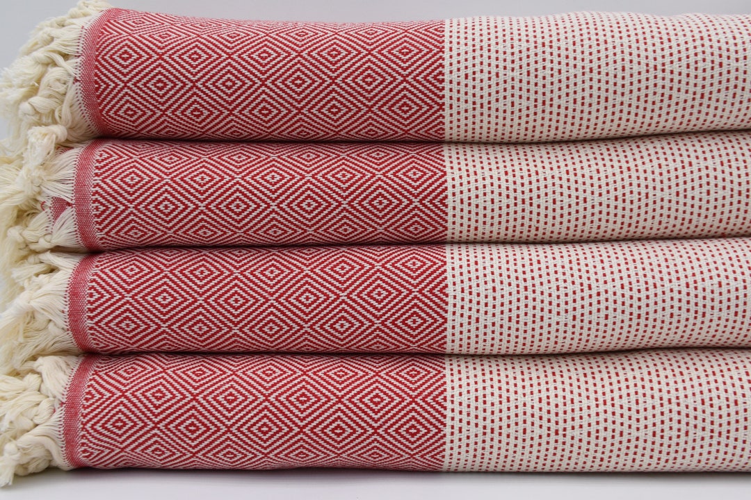 Turkish Bedspread,red Throw,aztec Blanket,king Size Throw,bedspread ...