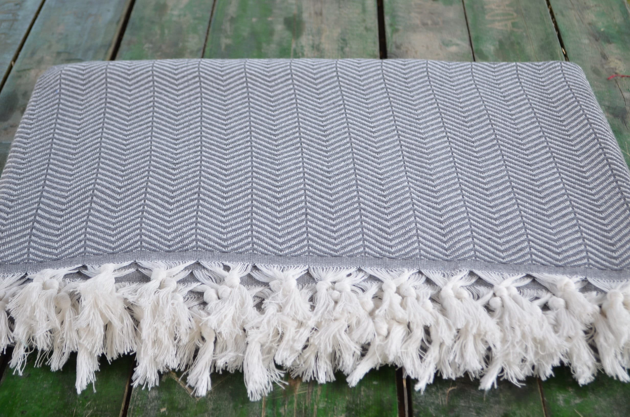 Turkish Gray Blanket200cmx225cmbed Coverking Size | Etsy