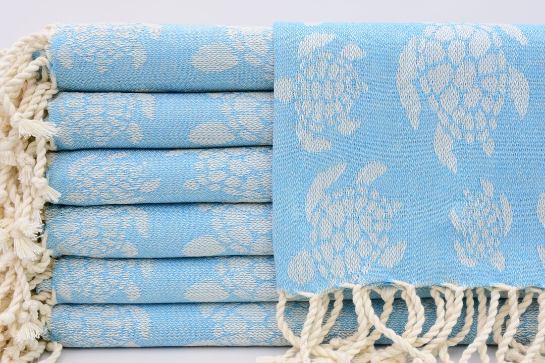 Turtle Patterned Towel,turquoise Towel,bohemian Towel,spa Towel,turkish ...