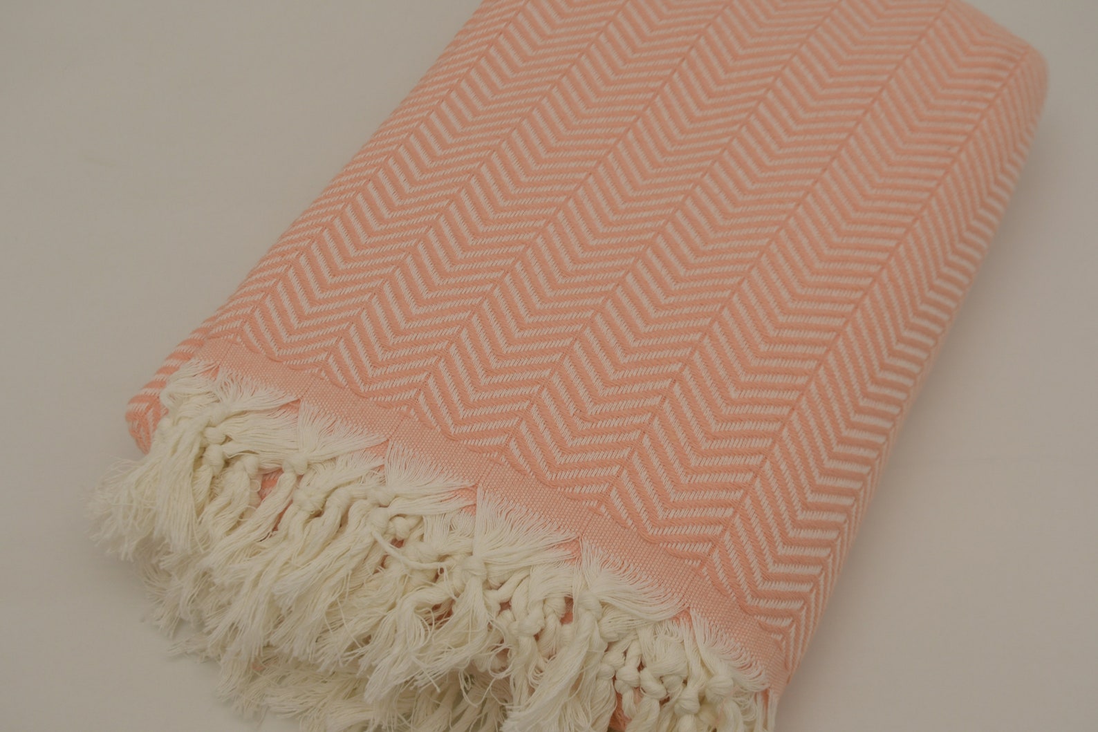 Turkish Blanket,turkish Throw,large Towel,bed Rug,200cmx225cm,coral ...
