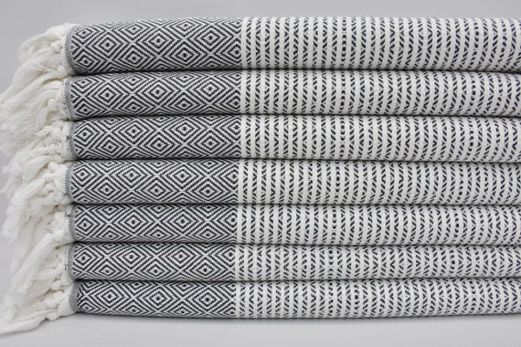 Peshtemals hammam Towel turkish Towel turkey Towel 40x70 decorative Towel anatolian Towel dark Gray Towel turkish Peshtemal k1 kesikelmas Etsy Ireland