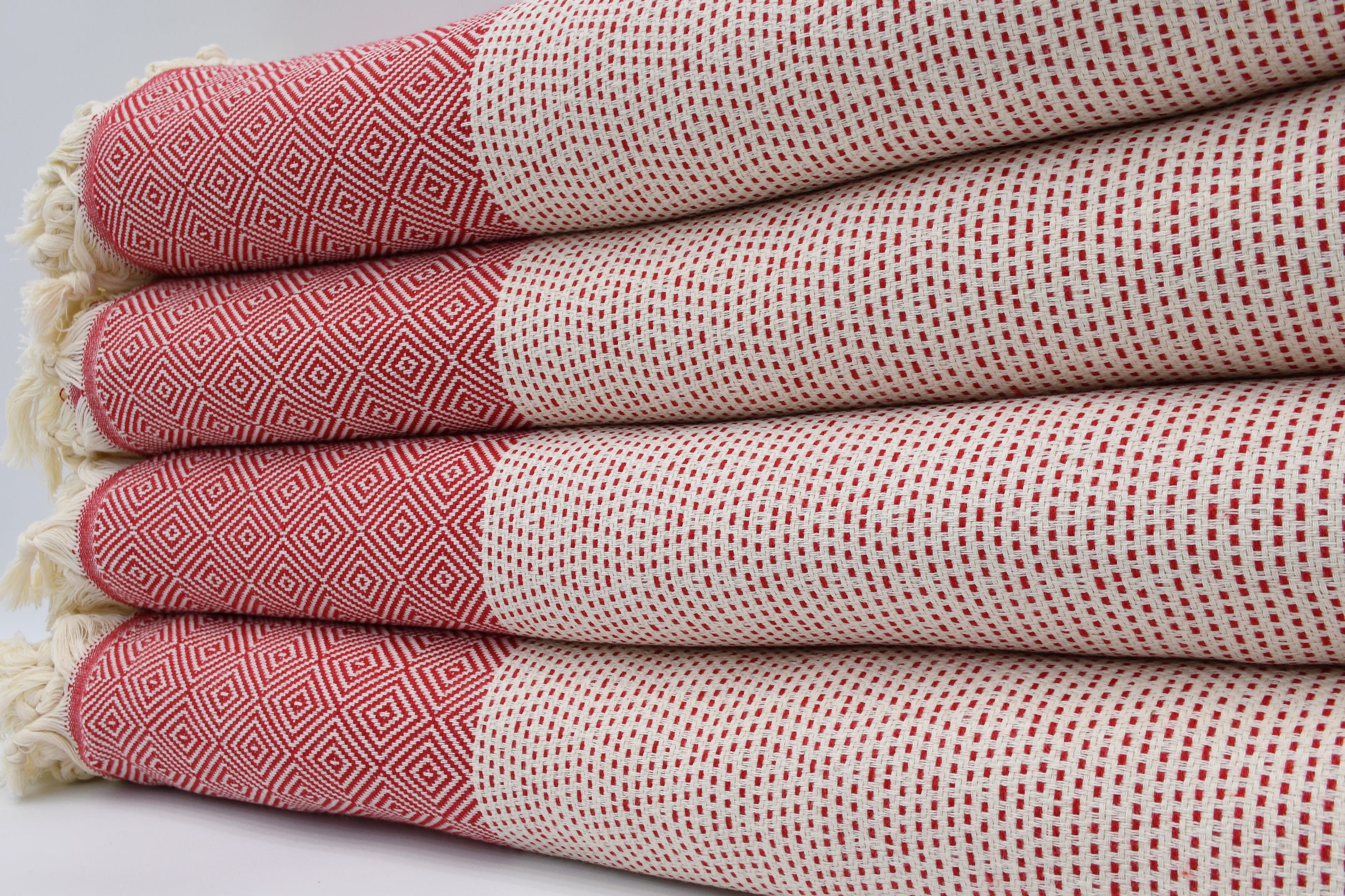 Turkish Bedspread,red Throw,aztec Blanket,king Size Throw,bedspread ...