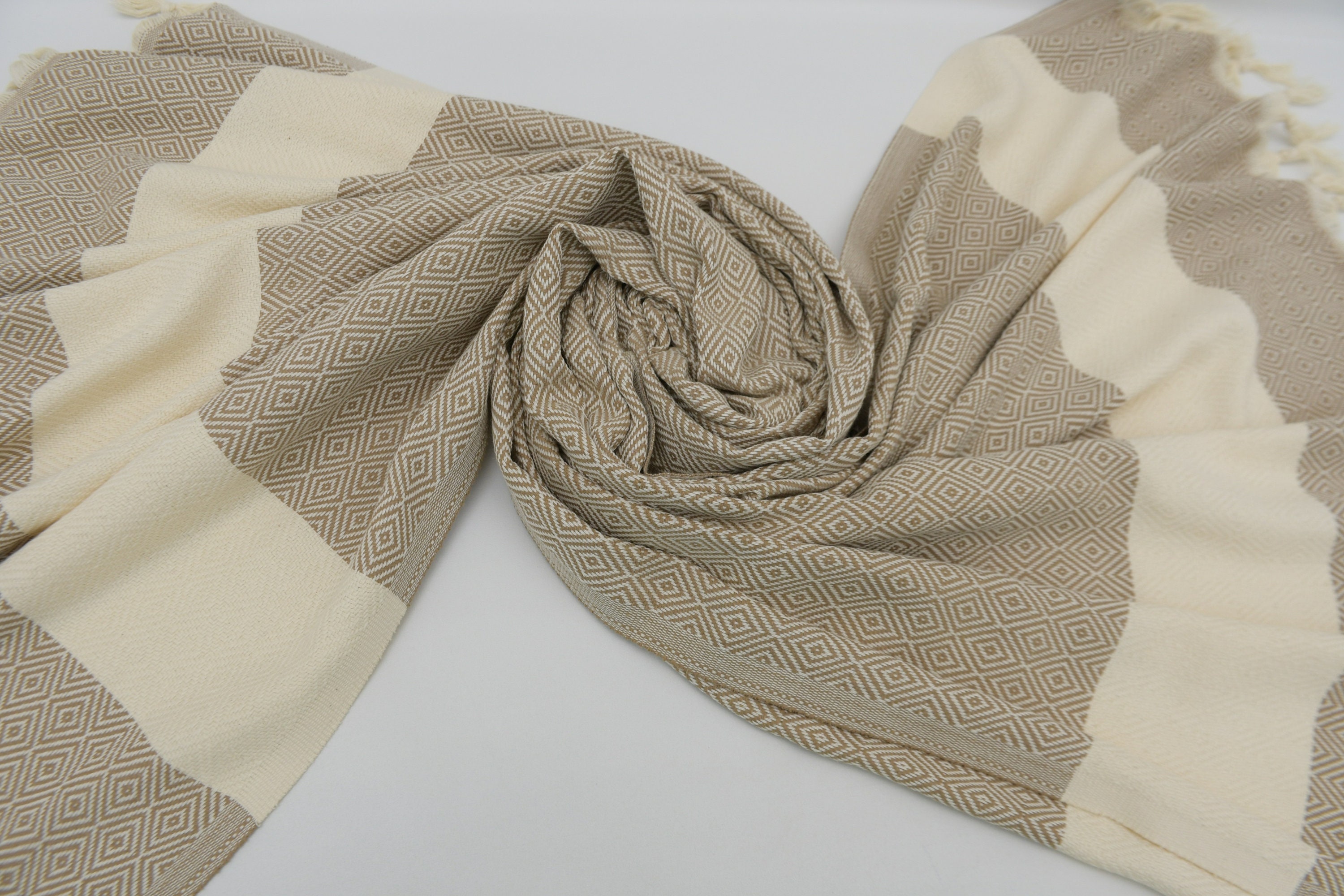 Taba Color TowelTurkish PeshtemalBeach TowelSoft | Etsy