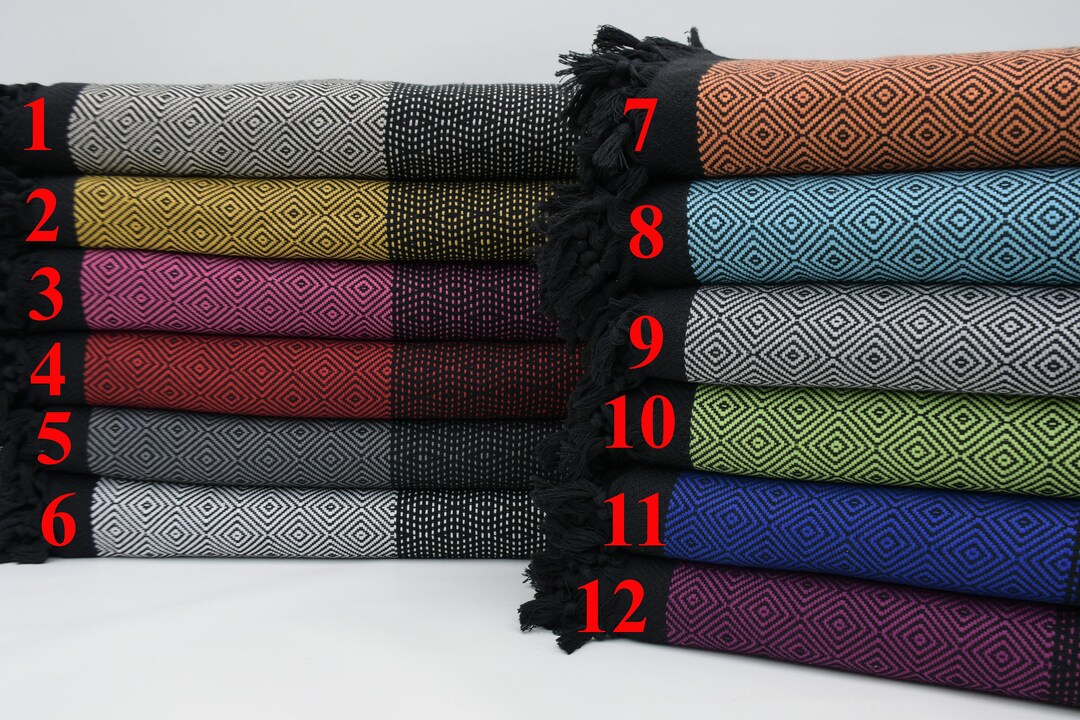 Turkish Blanket,throws,blankets,turkish Bedspread,aztec Blanket,79"x95 ...