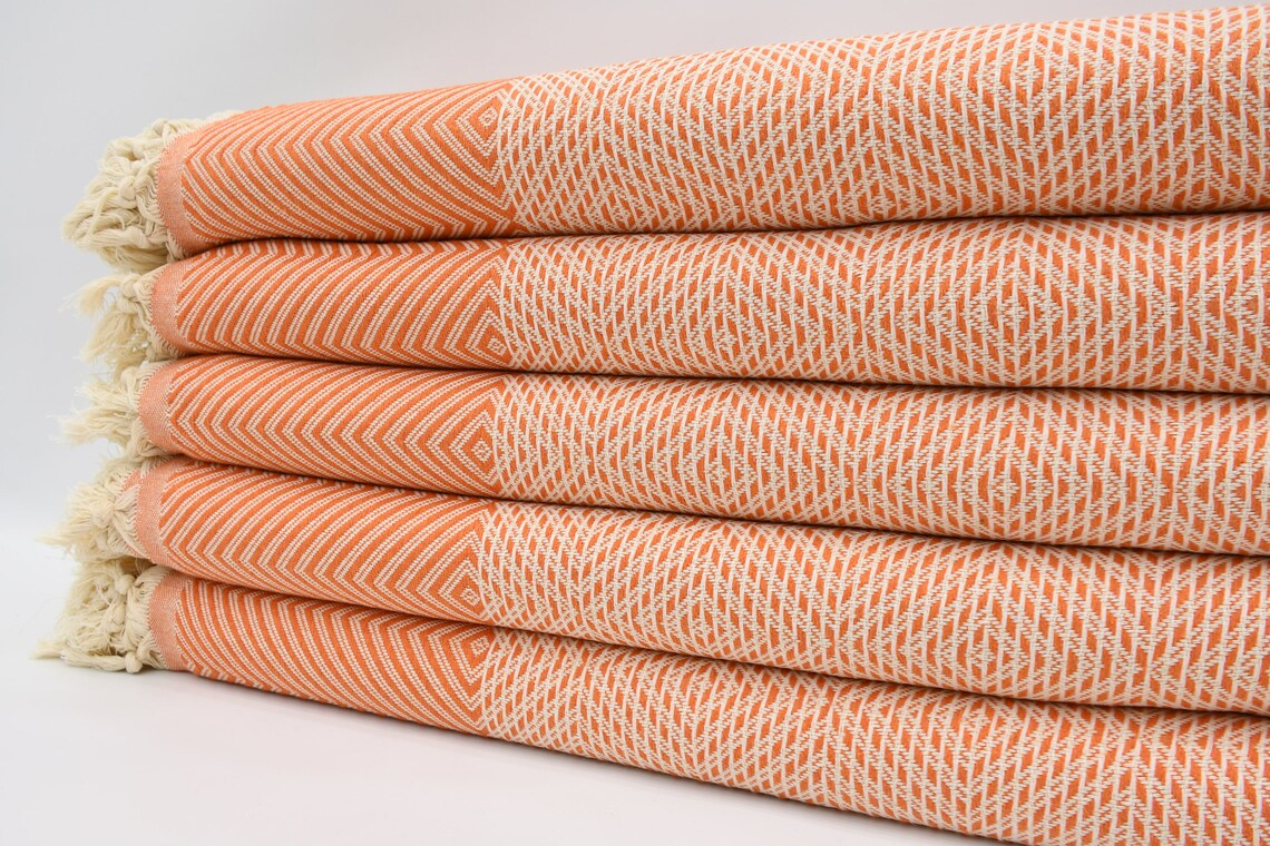 Turkish Blanket,turkish Bedspread,orange Blanket,beach Throw,towel ...