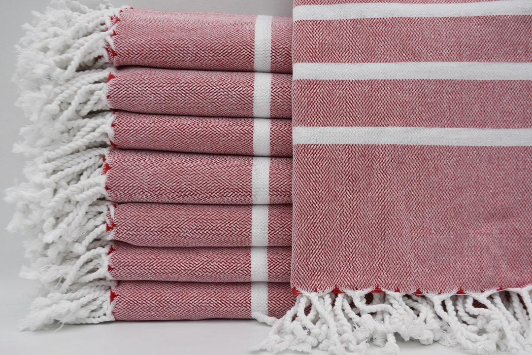Red Hand Towel,turkish Face Towel,hand Towel Tea Towel,18"x40",head ...
