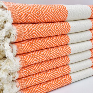 Hand Towel,orange Towel,cotton Towel,wholesale Towel,turkish Towel,17 ...