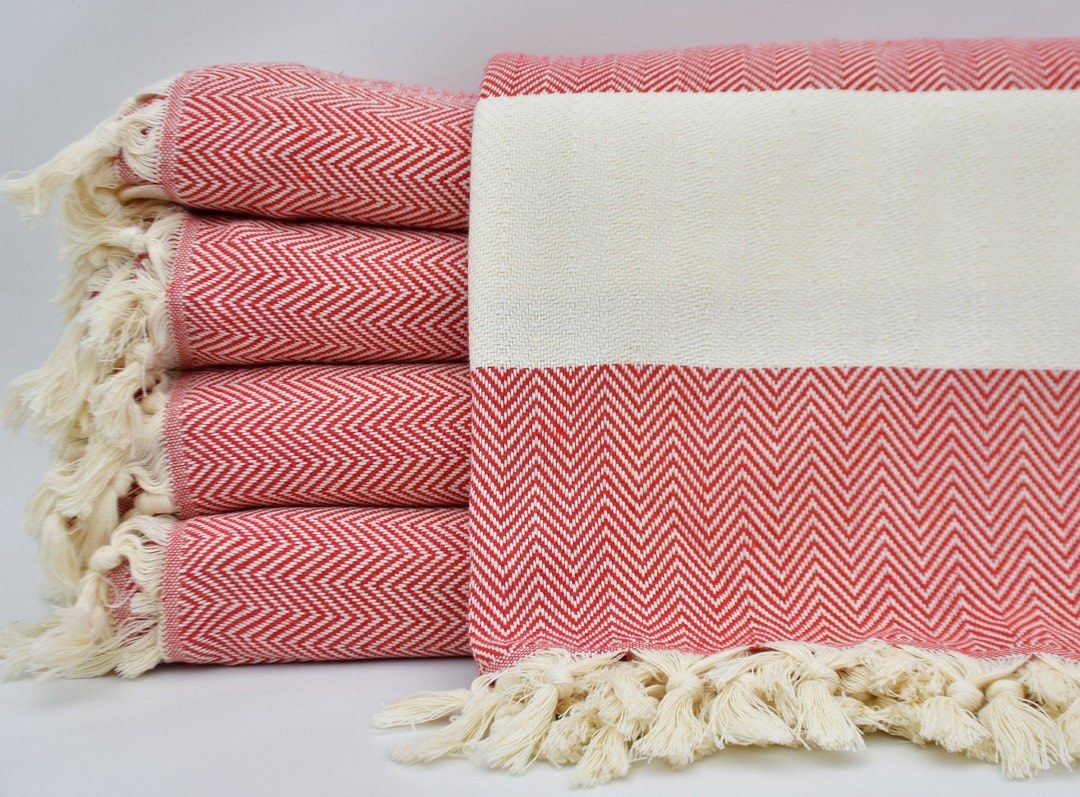 Turkish Bedspread,turkish Blanket,handmade Blanket,red Blanket,turkish ...