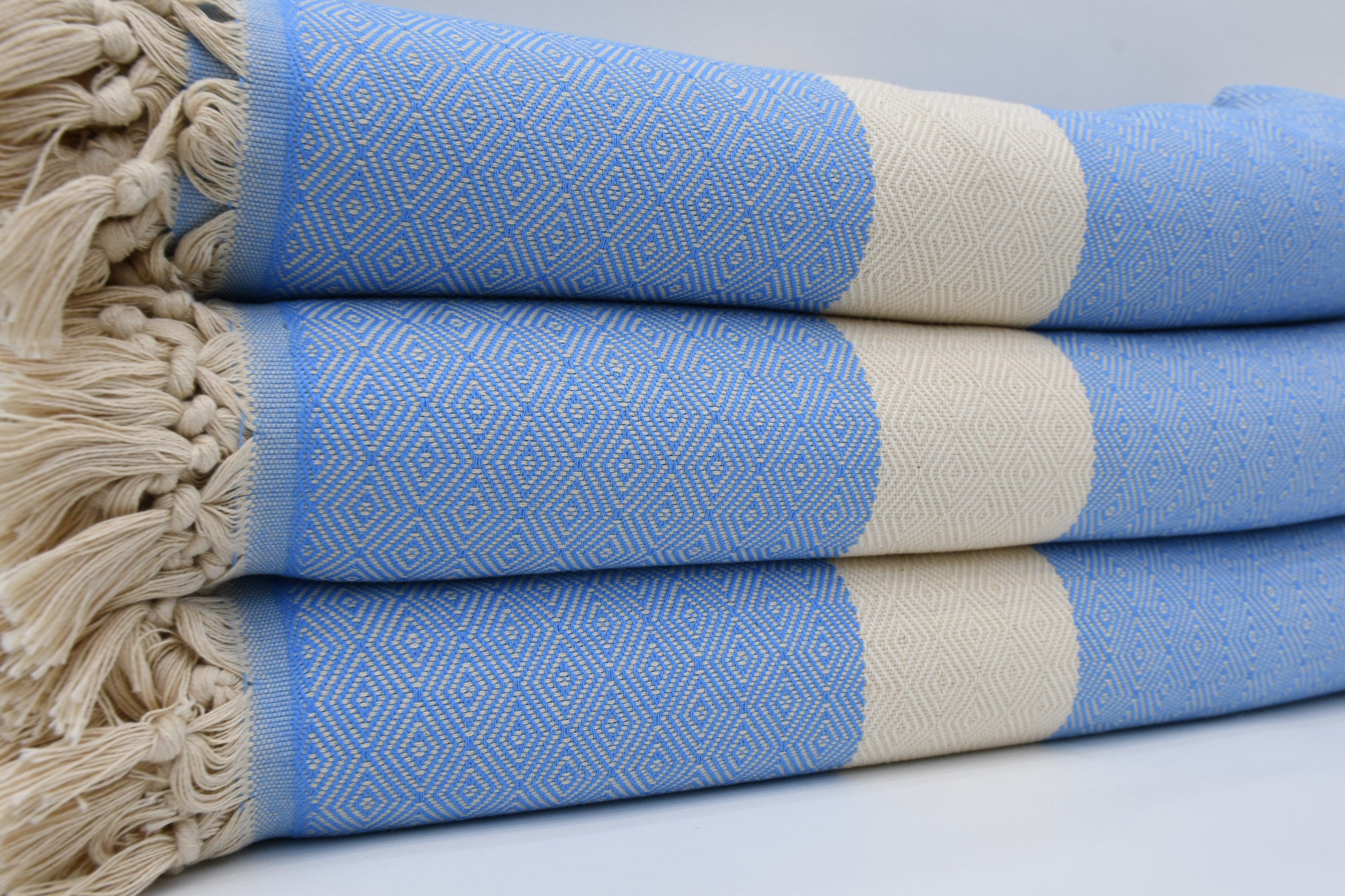 Turkish Bedspreadturquoise Blanketbeach - Etsy