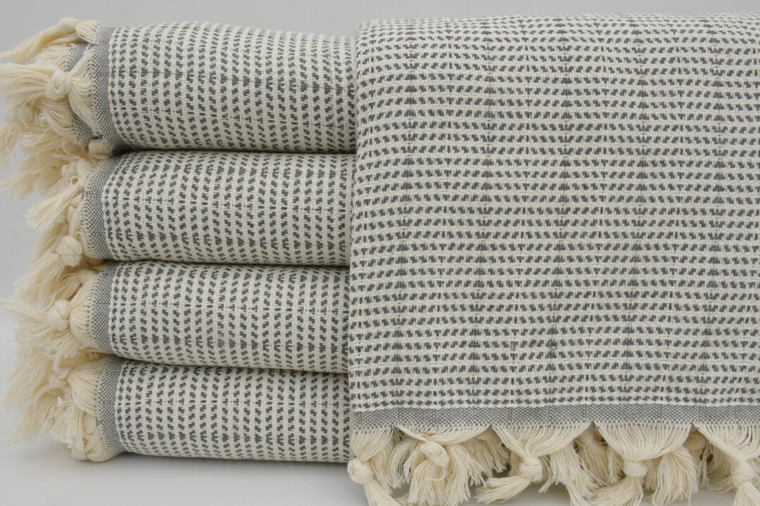 Turkish Blanket,turkish Throws,gray Blanket,beach Throw,bed Cover,79 ...