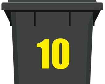 Wheelie Bin Numbers and Letters - Etsy UK
