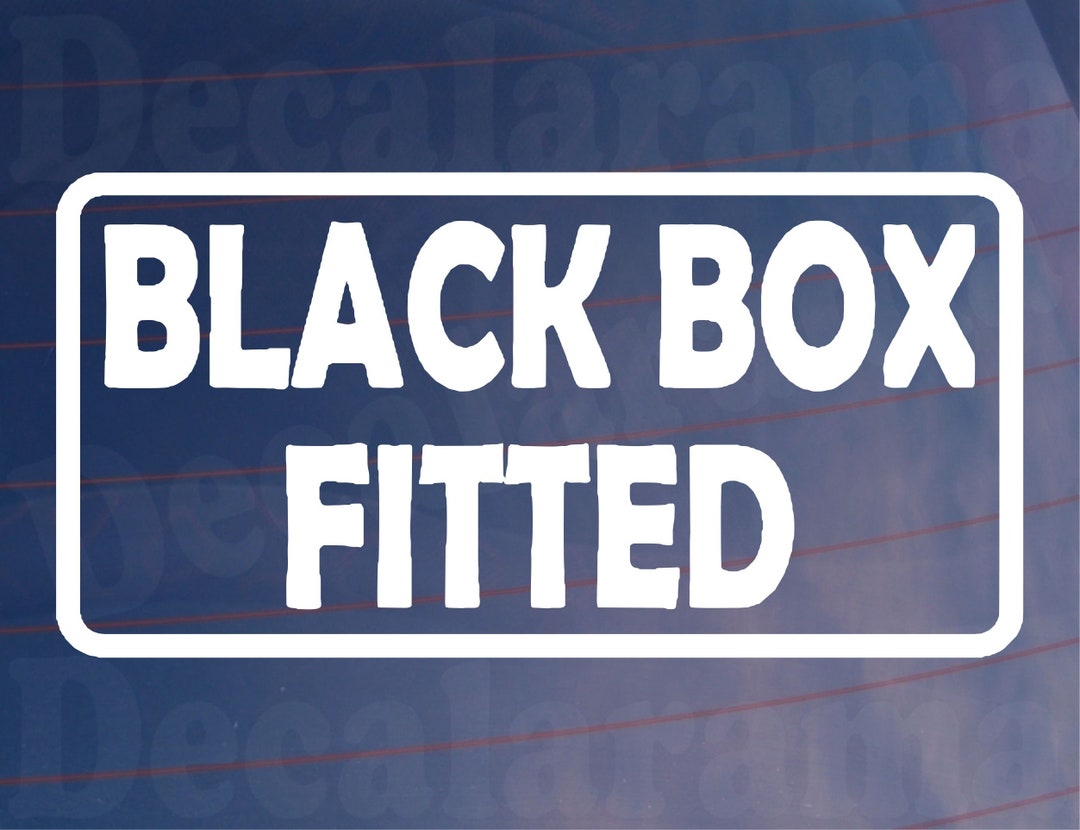 Car Sticker Black Box Fitted Novelty Bumper Window Boot Door Young ...