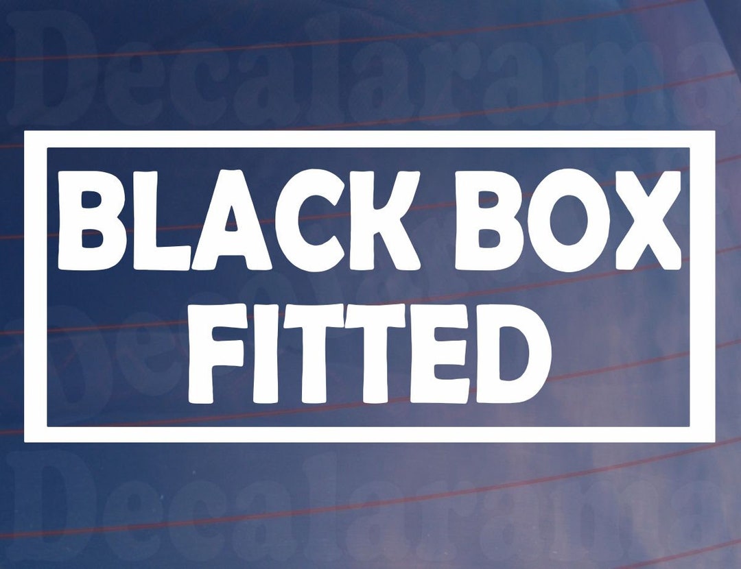 Car Sticker Black Box Fitted Novelty Bumper Door Young Driver - Etsy