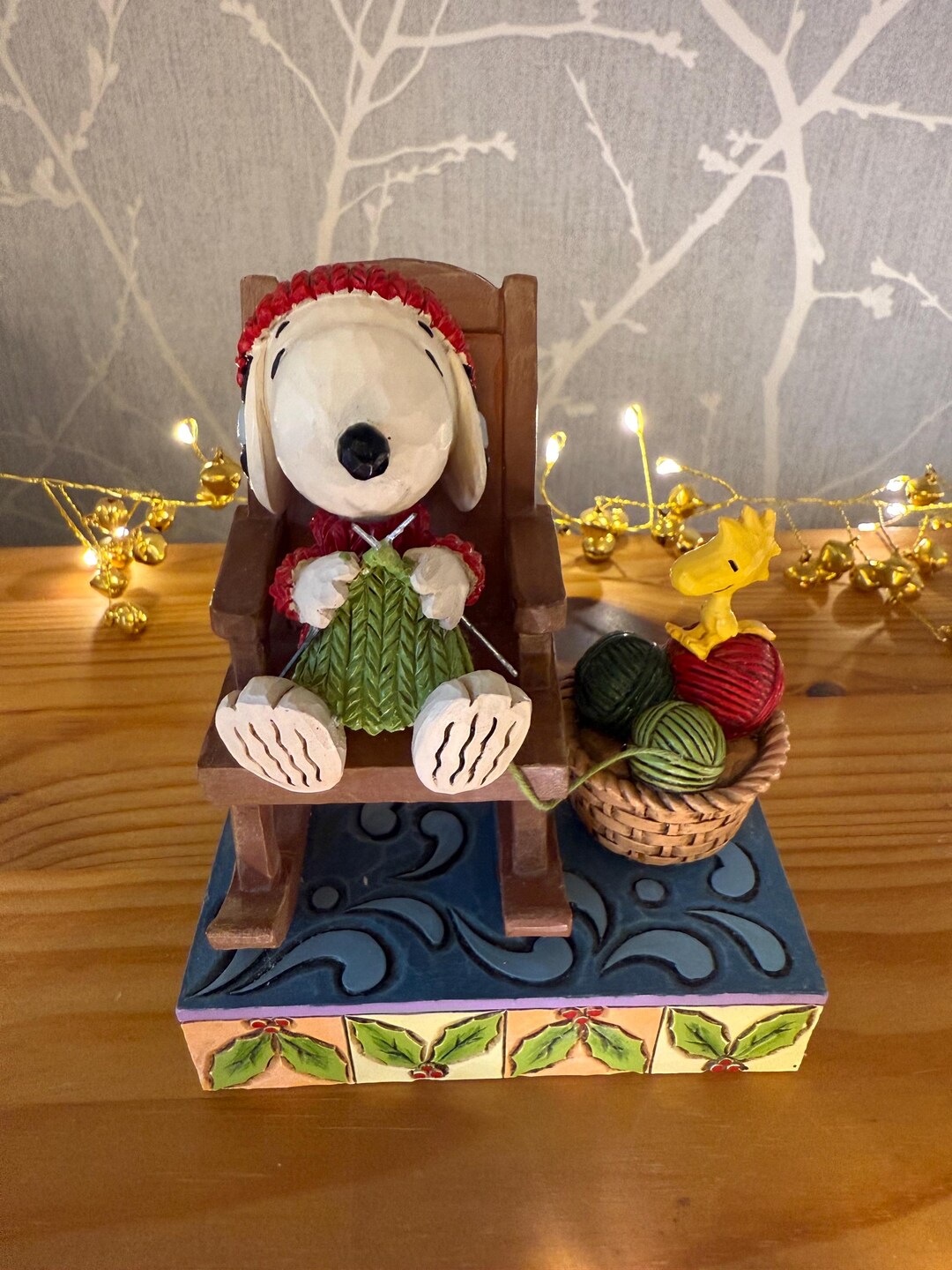 Snoopy Knitting in Rocking Chair - Licensed - Etsy UK