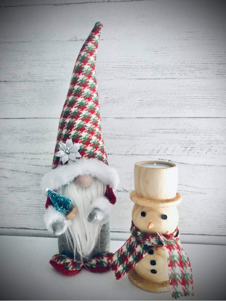 Handmade Tea Light Snowman - Etsy UK