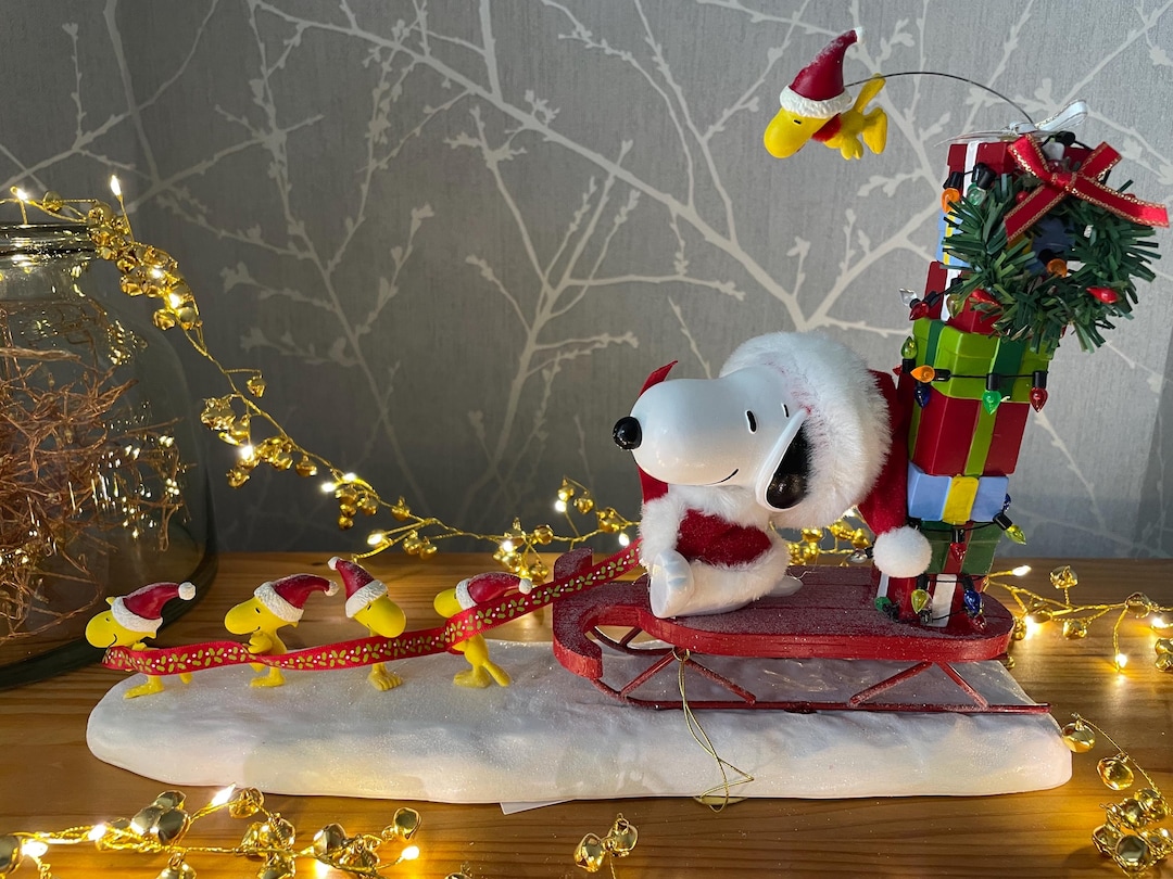 Snoopy & Woodstock Sleigh - Etsy