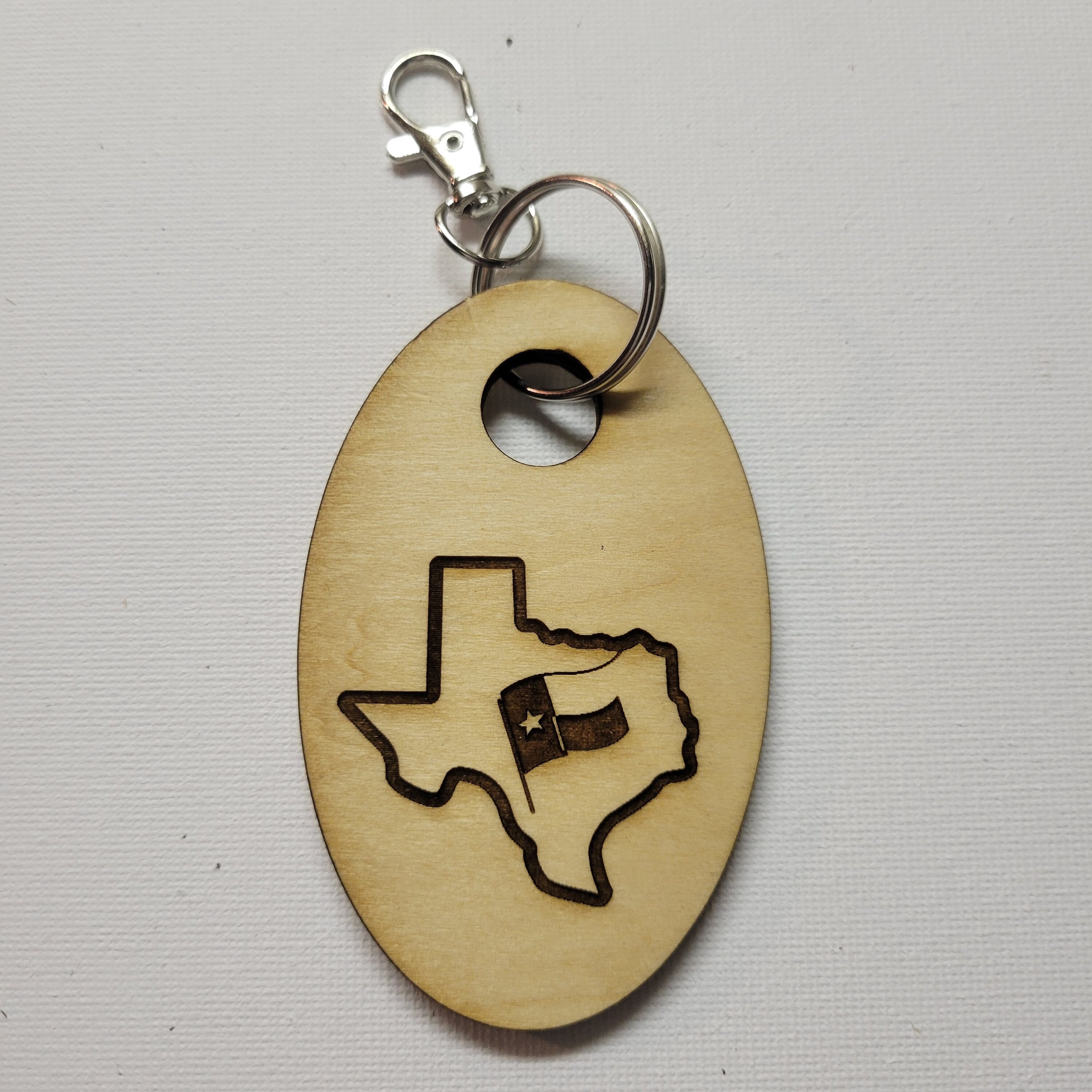Texas Wood Keychain / Personalized Keychain / Custom Keychain - Etsy