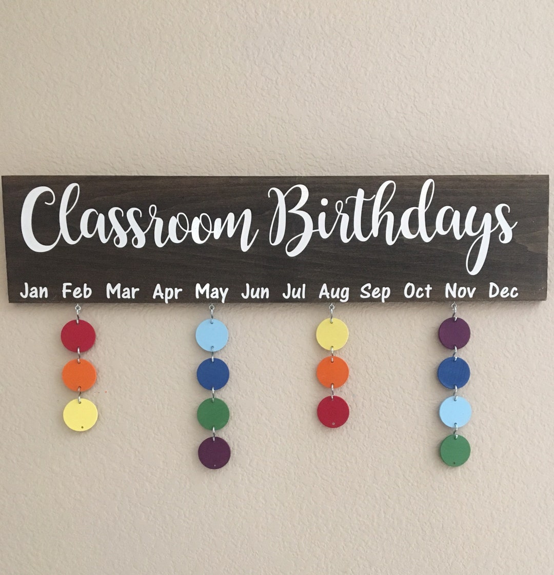 Classroom Birthday Board - Etsy Canada