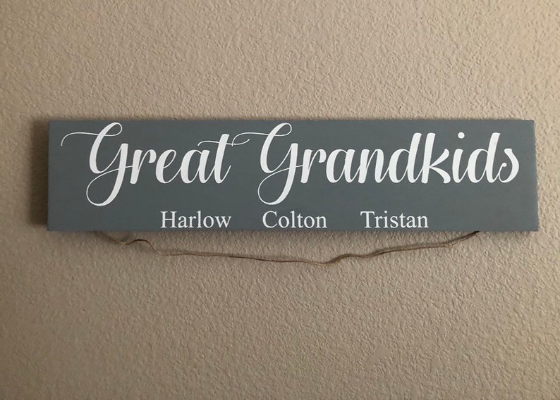 Great Grandkids Sign - Etsy