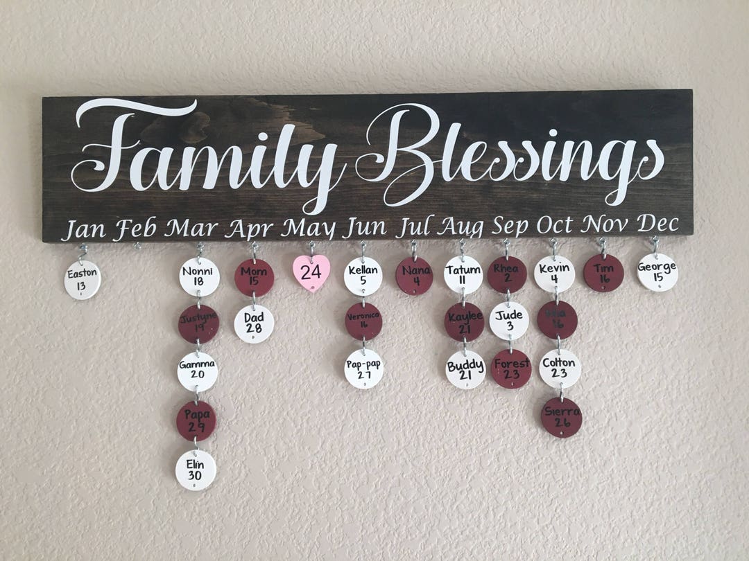 Family Blessing Board - Etsy