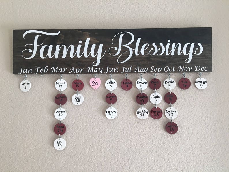 Family Blessing Board - Etsy