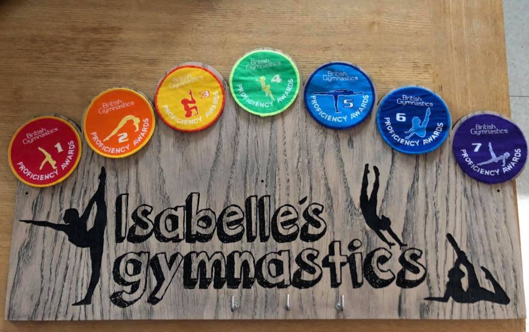 Gymnastic Badge and Medal Holder Personalised - Etsy