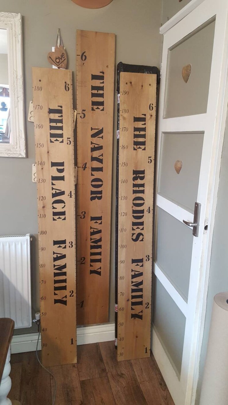 Giant Ruler. Family Measuring Ruler. Wall Mounted - Etsy UK