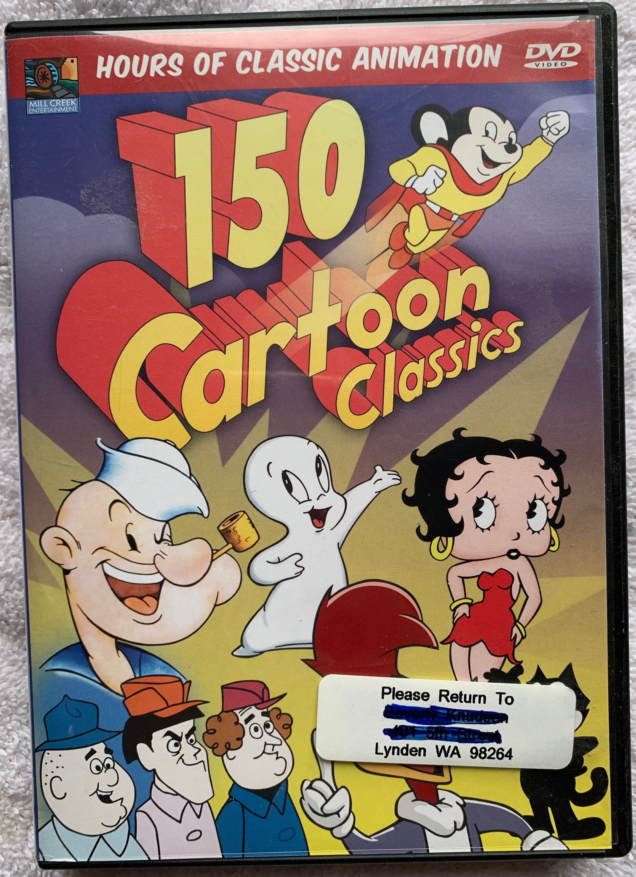 DVD 150 Cartoon Classics Mighty Mouse Casper Betty Boop - Etsy