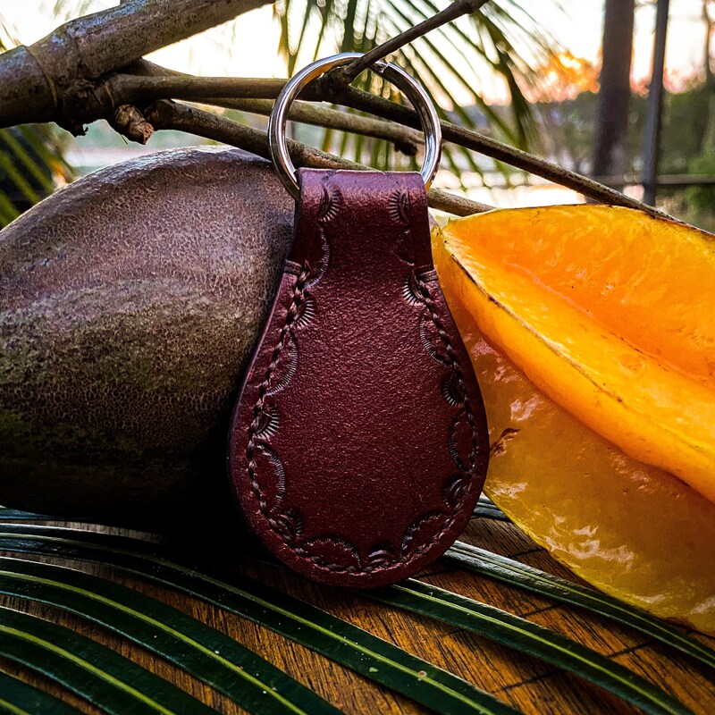 Leather Key Chain - Etsy