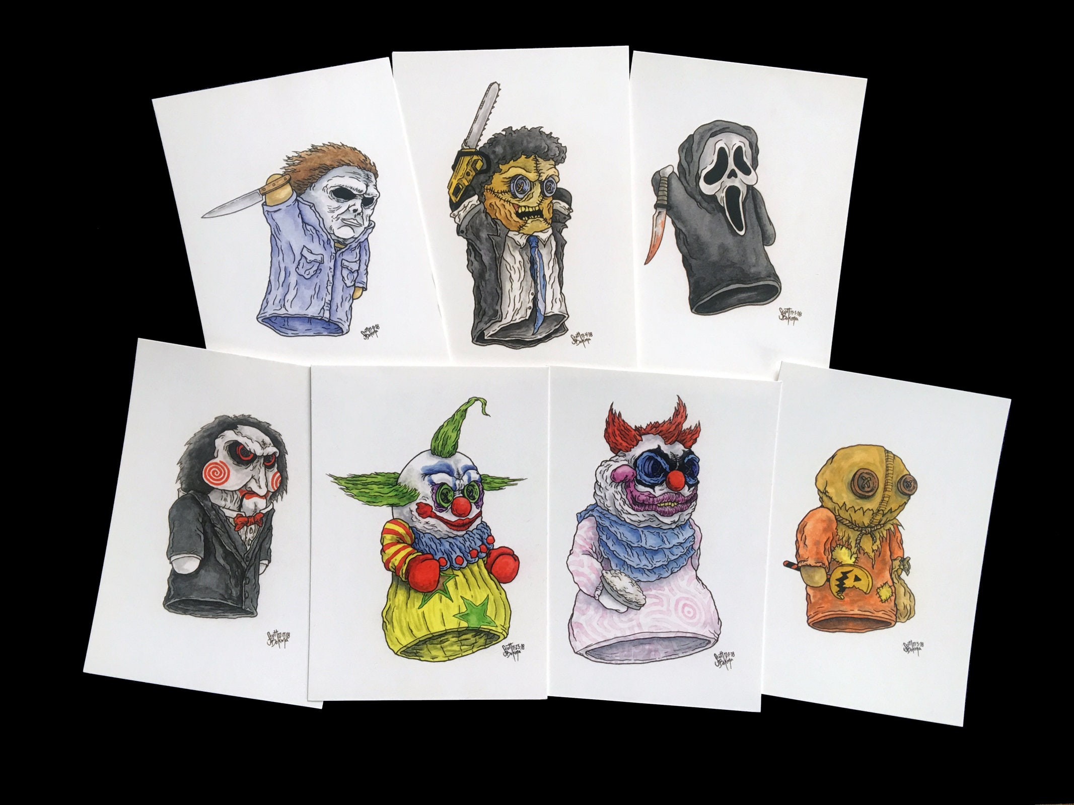 Horror Hand Puppet 13 Postcards 7x5 | Etsy