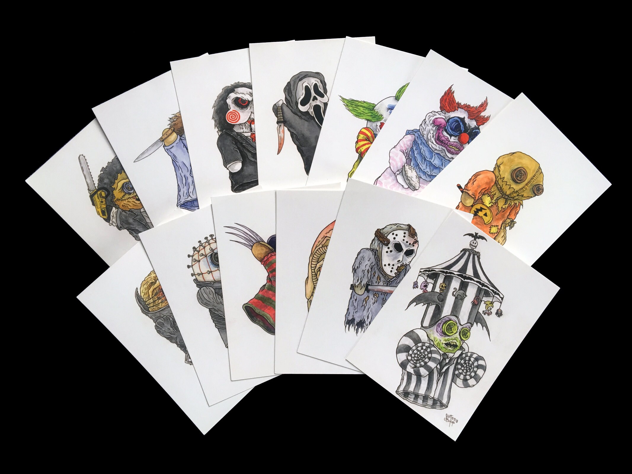 Horror Hand Puppet 13 Postcards 7x5 | Etsy