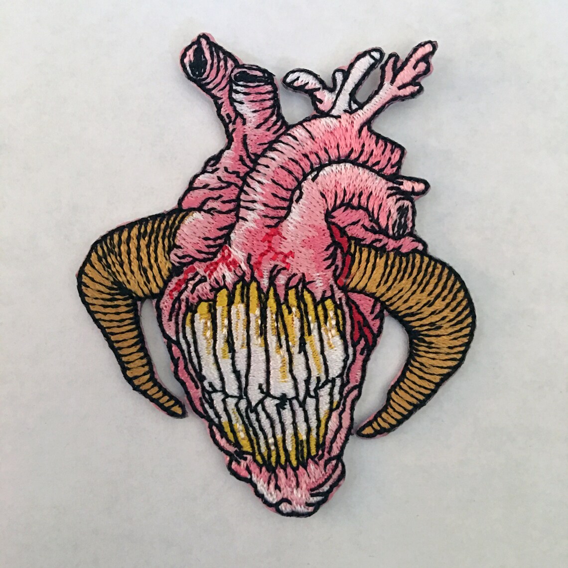 Demon Heart 3 X 2.5 Iron on Patch | Etsy