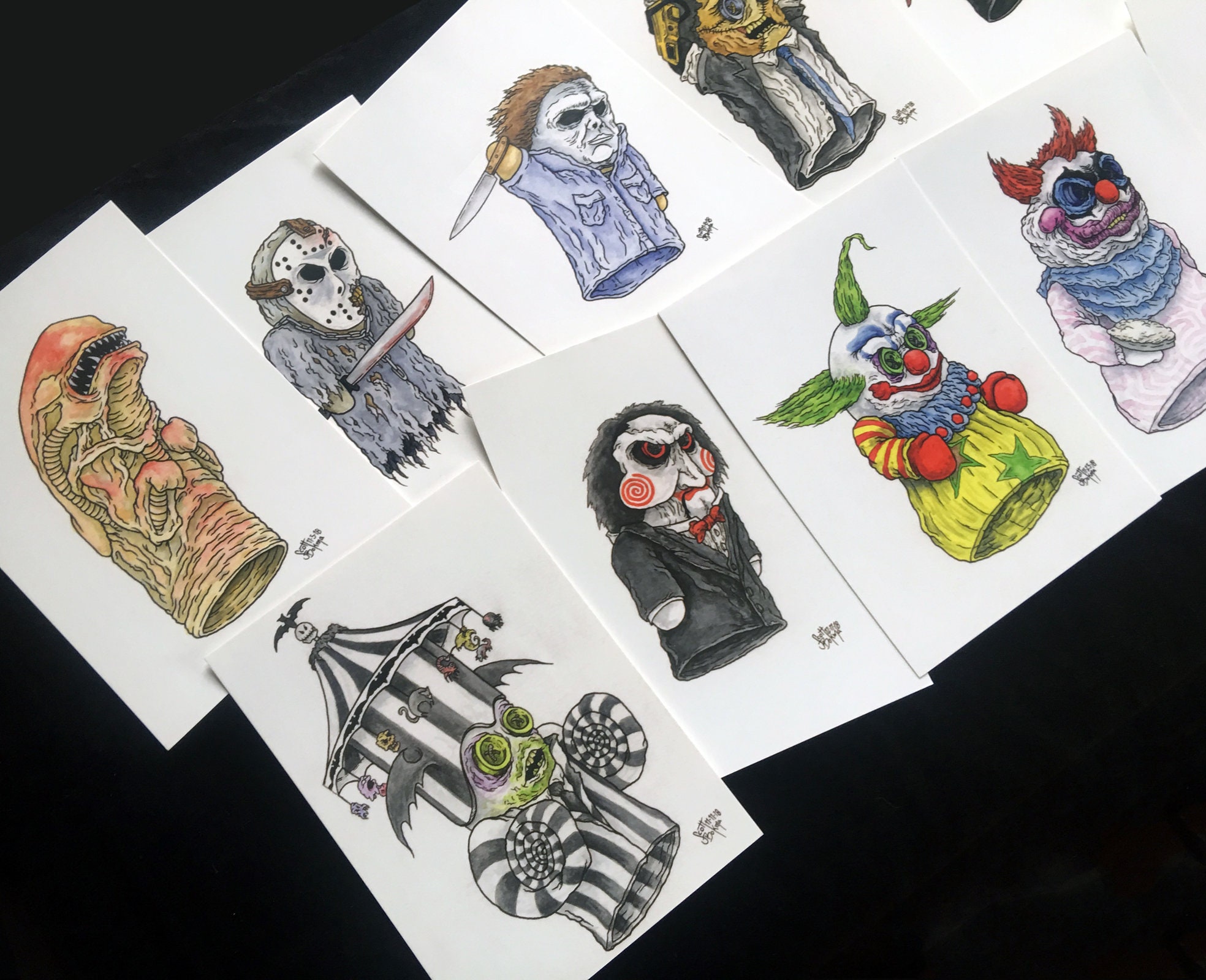 Horror Hand Puppet 13 Postcards 7x5 - Etsy
