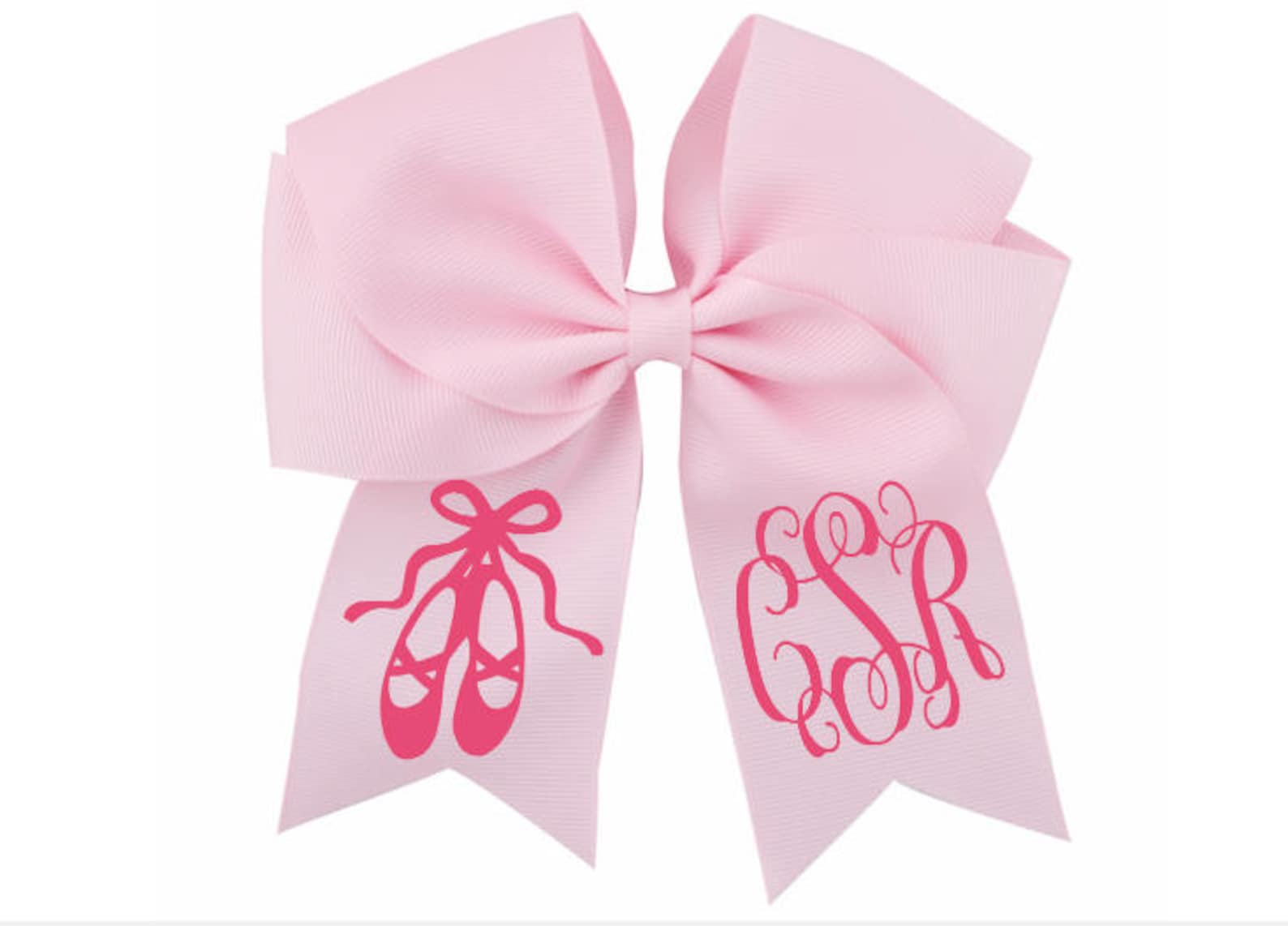 Ballet Dance Hair Bow-girls Ballet Hair Bow-monogram Dance Hair Bow ...
