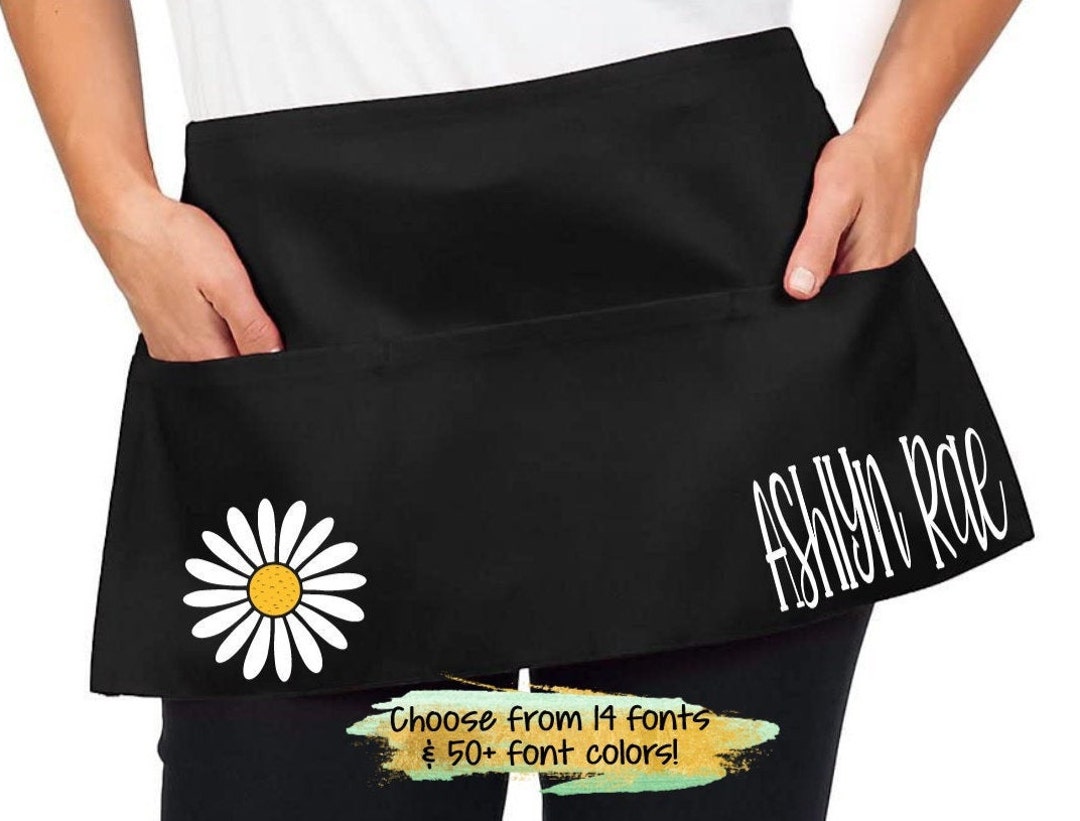 Daisy Apron-monogram Apron-personalized Apron-server Apron-teacher ...