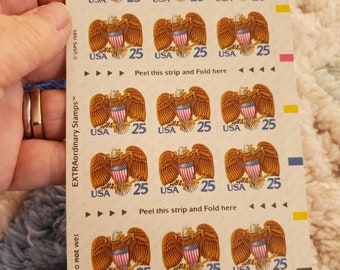 25 Cent Stamp | Etsy