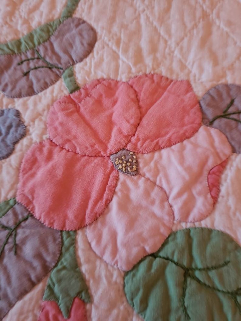 Gorgeous Vintage Applique Quilt - Etsy