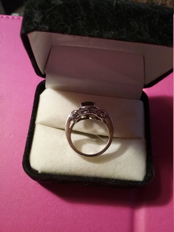 Gorgeous Tibetan Blue Andesine and Diamond Ring - Gem