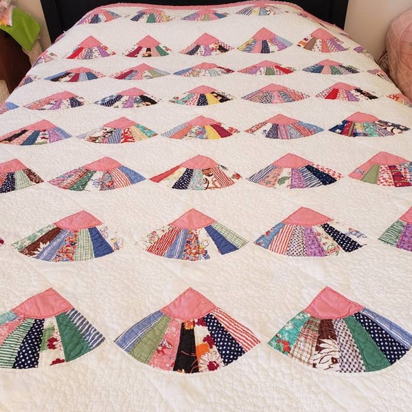 Vintage Fan Quilt - Etsy