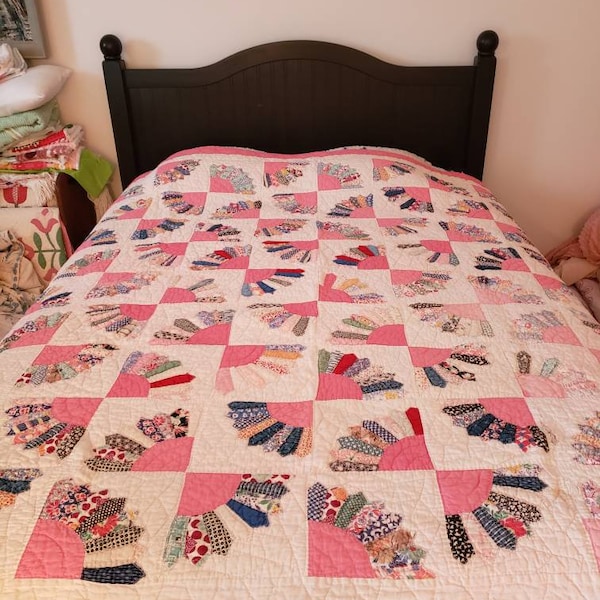Vintage Fan Quilt - Etsy