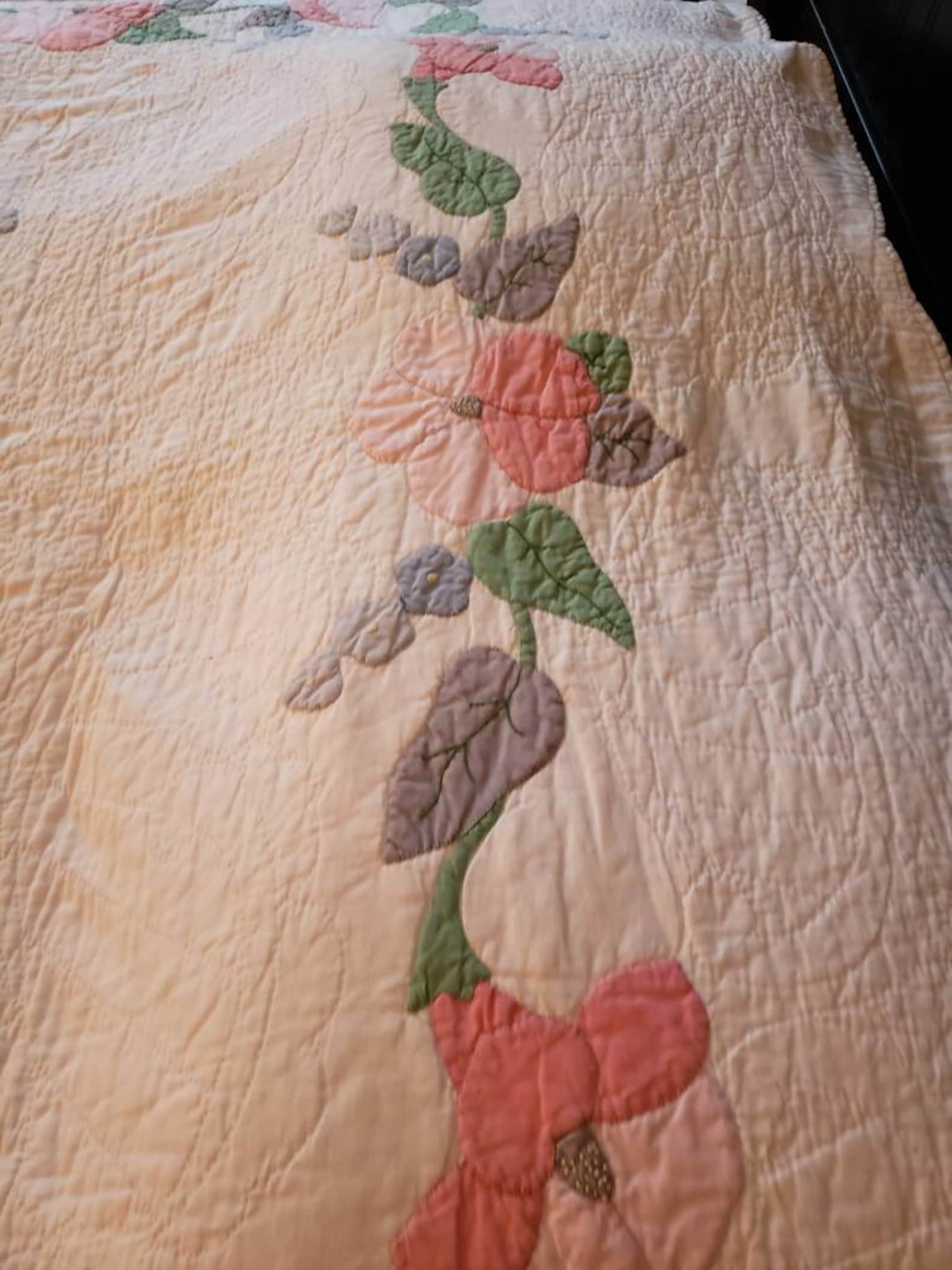 Gorgeous Vintage Applique Quilt - Etsy