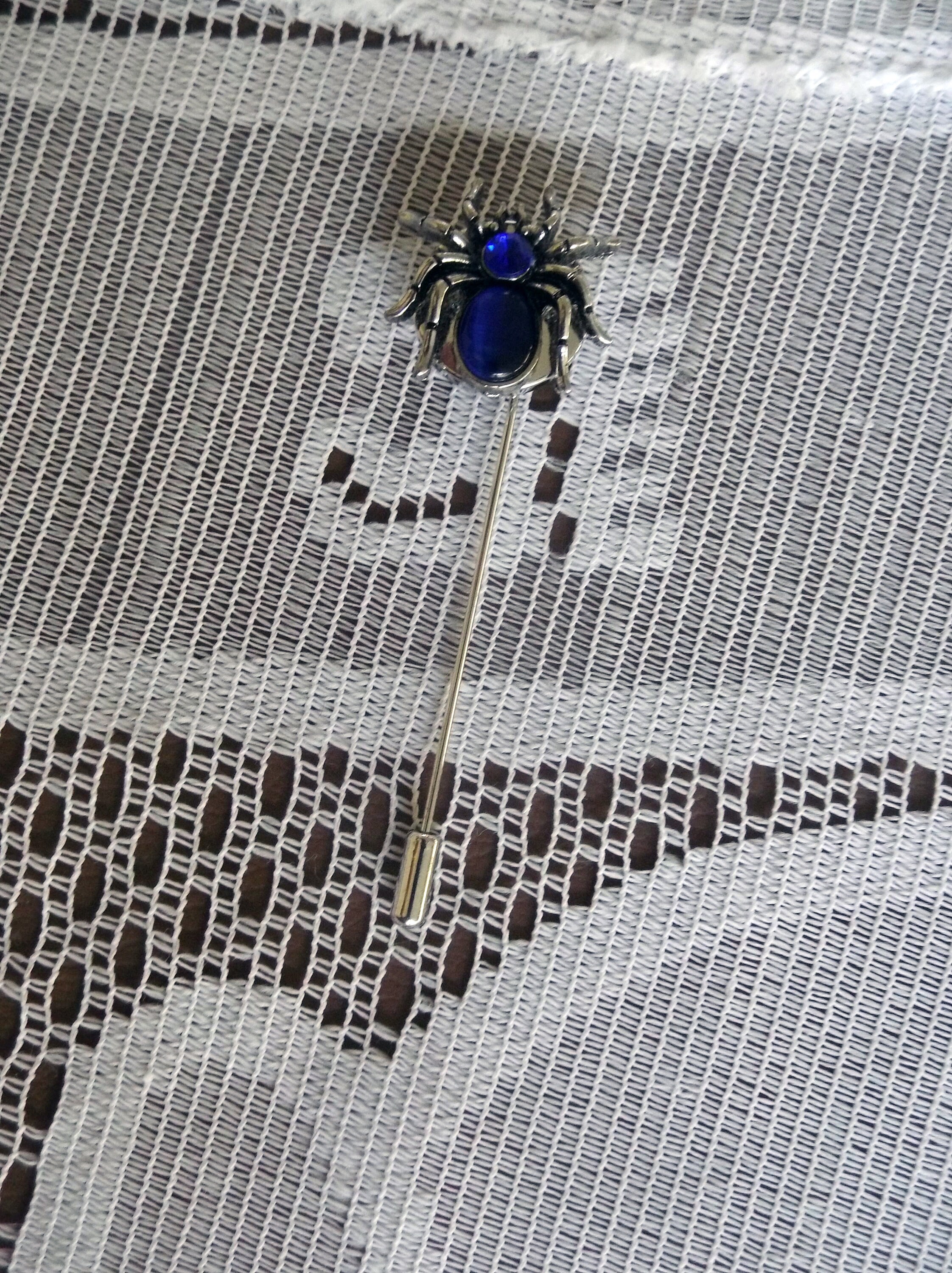 Blue Jeweled Spider Stick Pin for Cosplay - Etsy UK