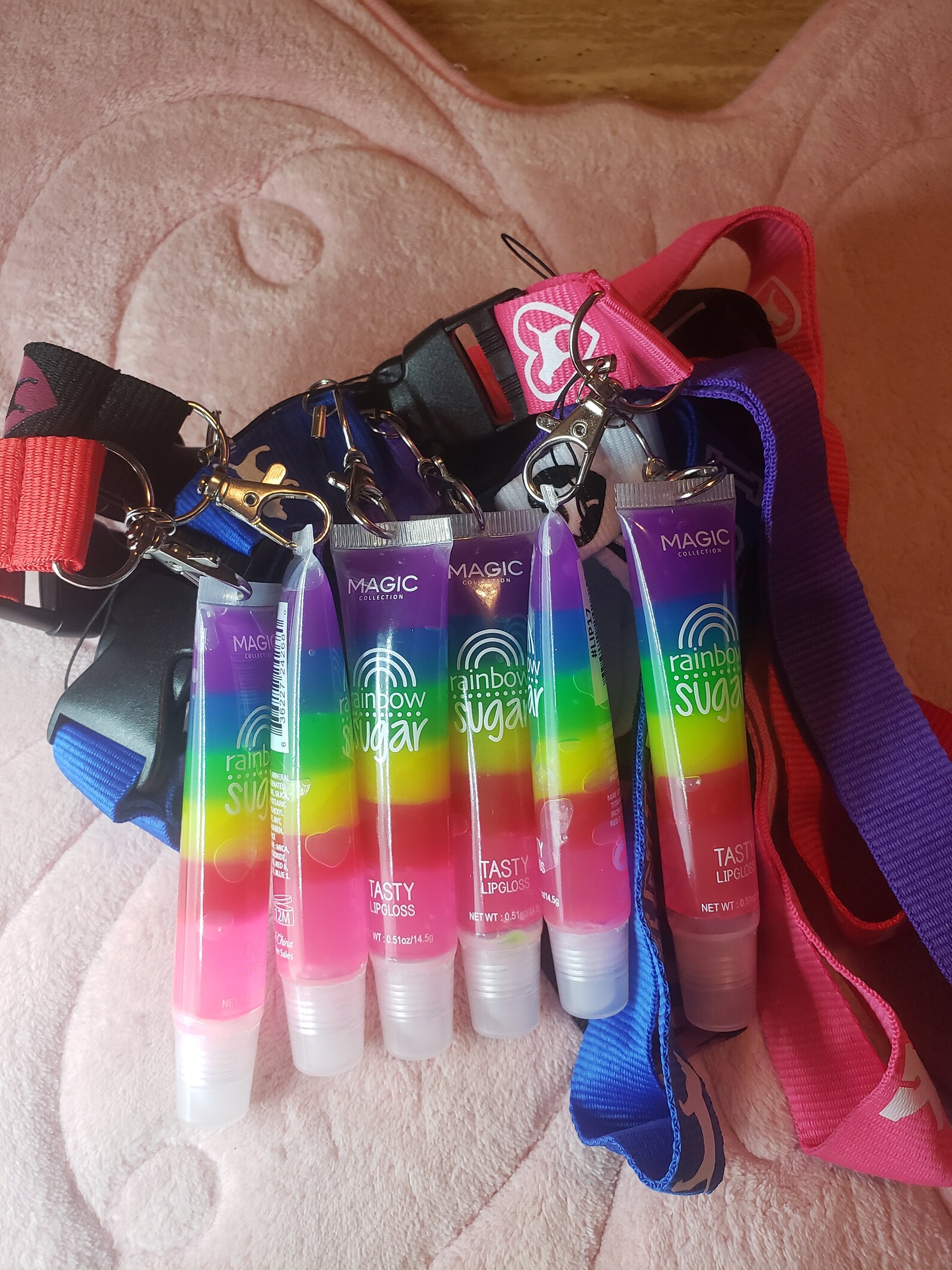 Lip Gloss With Keychain Magic Collection Rainbow Sugar Tasty - Etsy